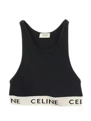 Celine 2000s Logo-band Tank Top