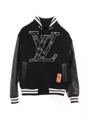 LOUIS VUITTON Embroidered Logo Bomber Jacket
