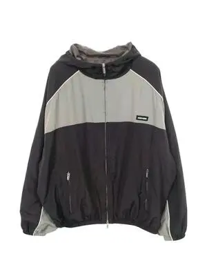 Miu Miu 2000s Hooded Zip-up Jacket - Black