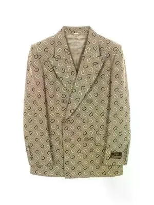 Gucci Horsebit Double-breasted Blazer - Neutrals