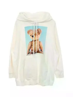 Prada David Sims Teddy Bear Hoodie - Neutrals
