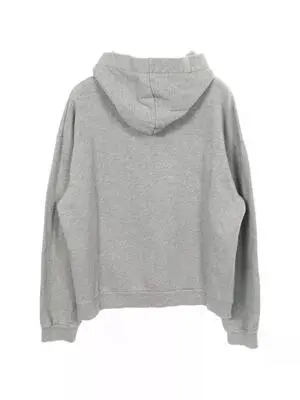 Celine Logo Drawstring Hoodie - Grey