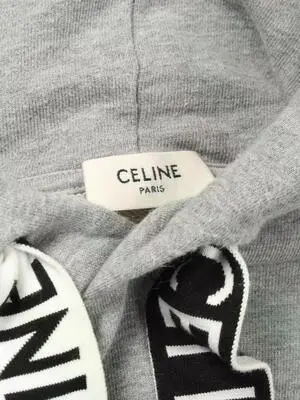 Celine Logo Drawstring Hoodie
