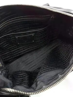 Prada Tessuto Leather-trim Tote Bag