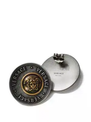 Versace Icon Coins Medusa Stud Earrings