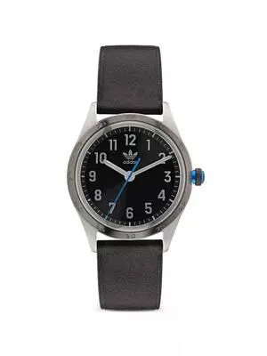 Adidas Logo Detail 42mm Watch - Black