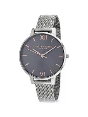 OLIVIA BURTON Classic Mesh 30mm Watch - Grey