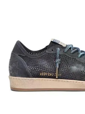 GOLDEN GOOSE Ball Star Sneakers In Perforated Suede - Blue