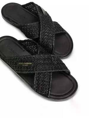 Dolce & Gabbana Raffia Sandals