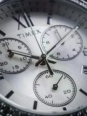 TIMEX Trend Crystal-embellished 38mm Watch - Silver