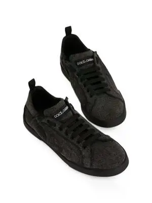 Dolce & Gabbana Portofino Denim Sneakers