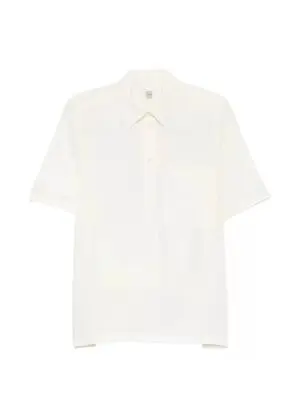 TOTEME Ecru Polo Shirt - Neutrals