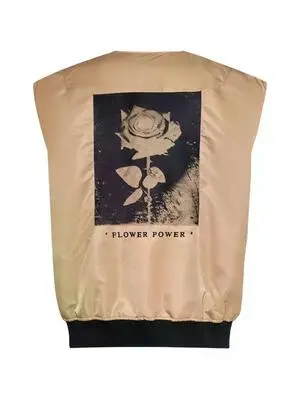 John Richmond Bone Beige Zip-up Gilet