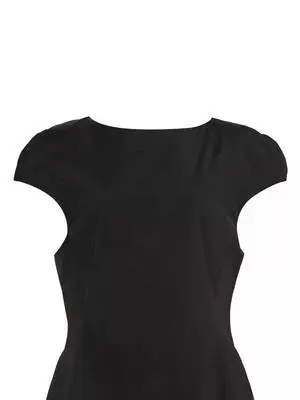 AMOMENTO Taffeta Cap-sleeve Mini Dress