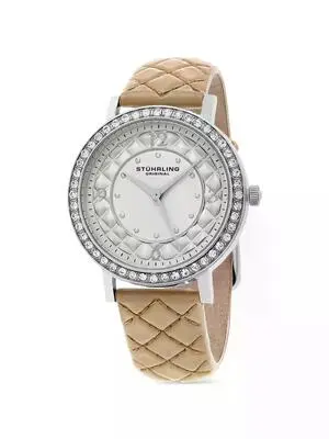 STUHRLING Audrey 38mm Crystal-embellished Watch - Silver