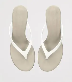Christopher Esber Leather Scala Wedge Sandals - White