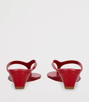 Christopher Esber Leather Scala Wedge Sandals