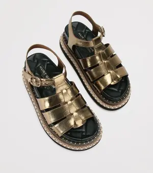 Kurt Geiger Metallic Leather Orson Sandals