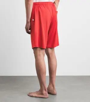 Derek Rose Micromodal Basel Sweatshorts - Red