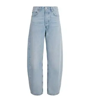 AGOLDE Luna Pierced Tapered Jeans - Blue