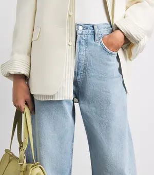 AGOLDE Luna Pierced Tapered Jeans - Blue