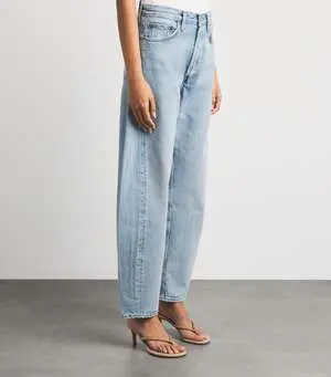 AGOLDE Luna Pierced Tapered Jeans - Blue