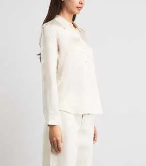 L'Agence Silk Paisley Print Shirt