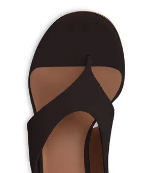 Alaïa Suede Cube Wedge Sandals 75 - Brown