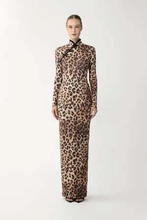 SAU LEE Irene Print Maxi Dress