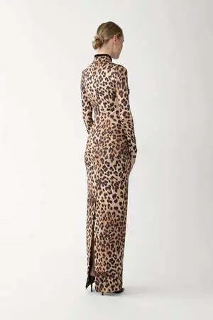SAU LEE Irene Print Maxi Dress