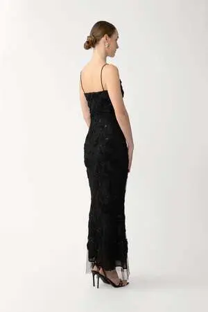SAU LEE Sammie Dress Sequined Mesh