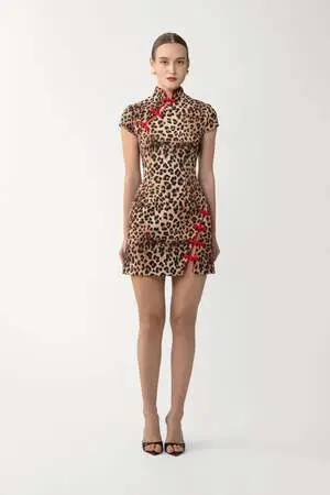 Iris Print Mini Dresses