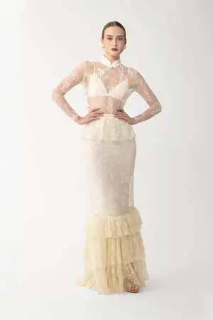 SAU LEE Rosie Lace Skirt