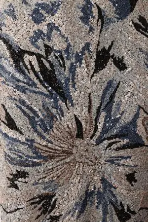 SAU LEE Meryl Sequined Strapless Midi Dress