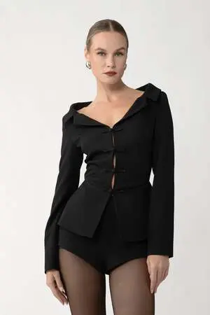 SAU LEE Niki Crepe Shorts