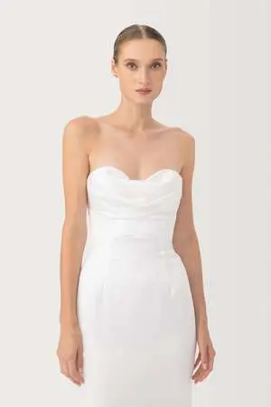 SAU LEE Rianne Satin Gown