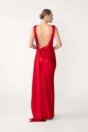 SAU LEE Callie Satin Gown