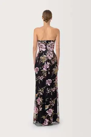 SAU LEE Pippa Strapless Embellished Maxi Gown