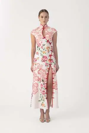 SAU LEE Vanessa Satin Dress