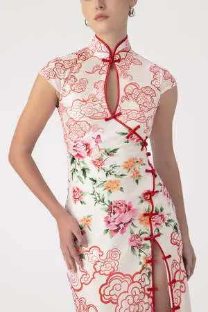 SAU LEE Vanessa Satin Dress