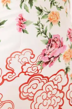 SAU LEE Aimee Mini Dress In Floral Print