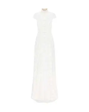 SAU LEE Saphina Lace Sheer Top