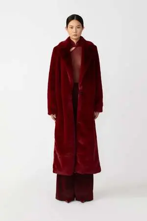 SAU LEE Quinn Faux Fur Coat