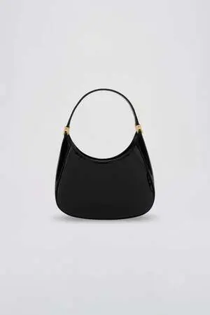 SAU LEE HANDBAGS Mini Sau Patent Bag With Crystal And Jade Embellishments