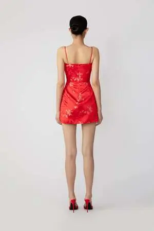 SAU LEE Joey Jacquard Mini Dress