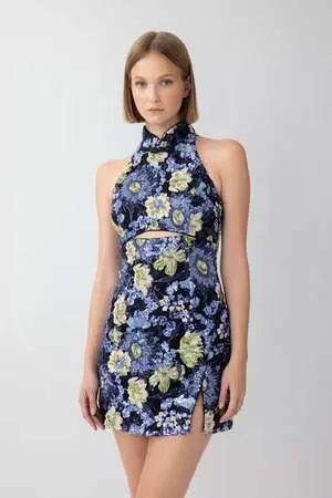 SAU LEE Sophie Embellished Mini Dress
