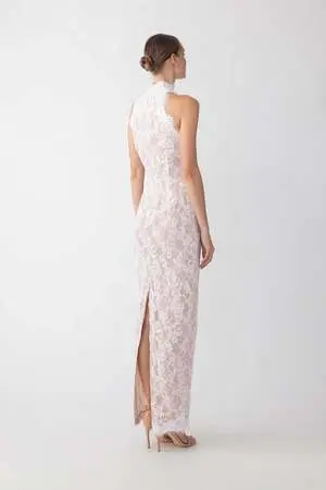 SAU LEE Rosana Lace Cheongsam Dress