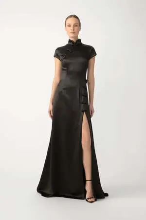 Mandarin Collar Evening Dresses