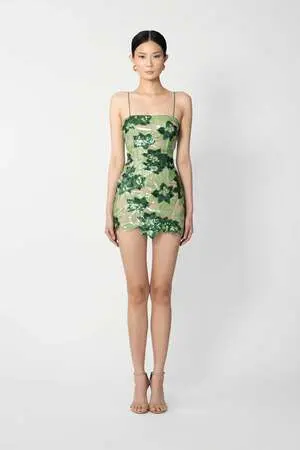 SAU LEE Sara Embellished Mini Dress