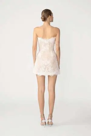 SAU LEE Sasha Lace Mini Dress
